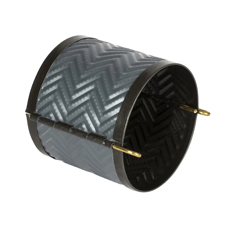 Exopan pâté en croûte rond à chevrons hauteur 9 cm diamètre 25 cm